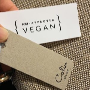 Calin collection | Bags | Calin Vegan Leather Trim Woven Body Handbag ...